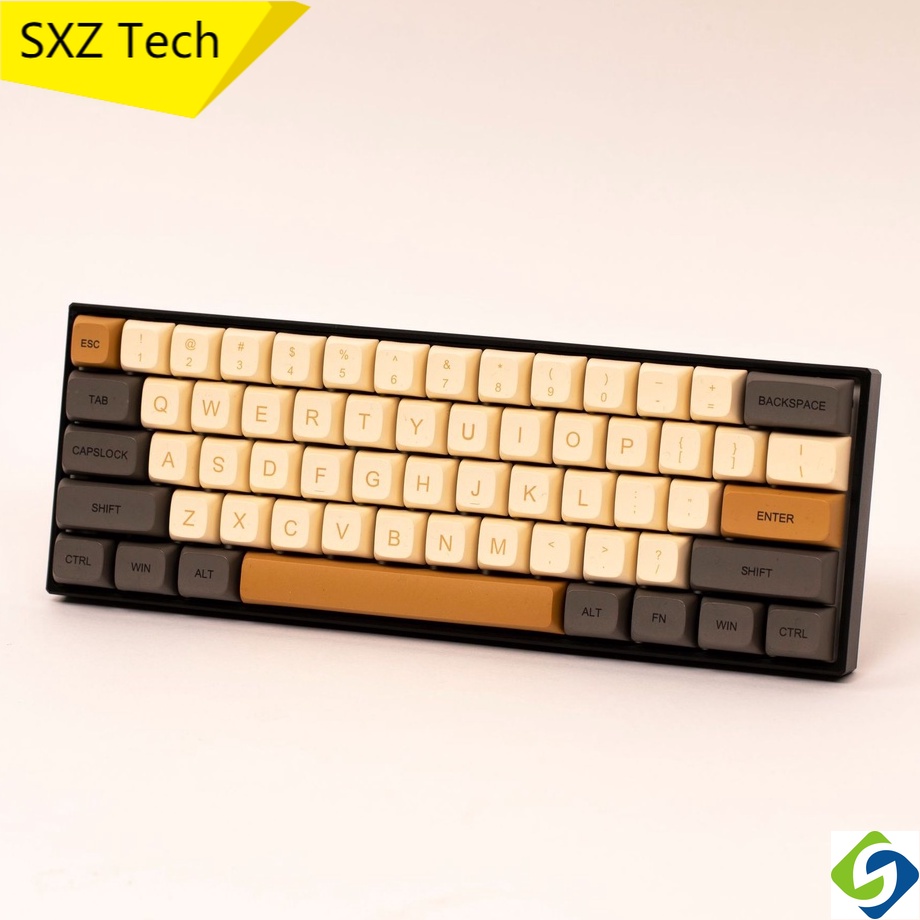 Chocolate sublimation keycaps XDA PBT keycap 61/64/68/71/84/87//100/104 ...