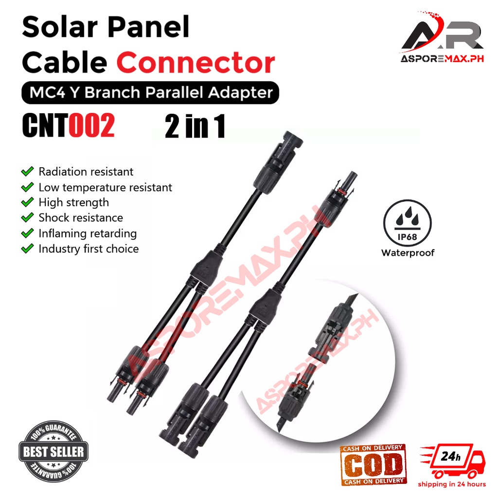 Solar Panel Cable Solar Parallel connector Solar photovoltaic cable Y ...
