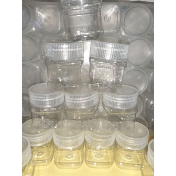 20 pcs tiny honey plastic jar 4oz/118ml with FREE Shrinkable Plastic ...