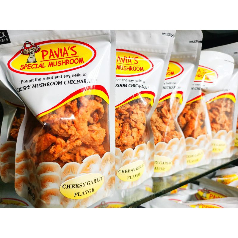 Cheesy Garlic flavor Mushroom Chicharon | Shopee Philippines