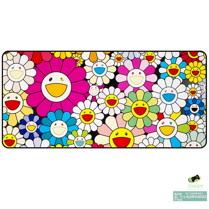 Takashi Murakami Mouse Pad Flower Cute Cartoon Mousepad Large Soft ...