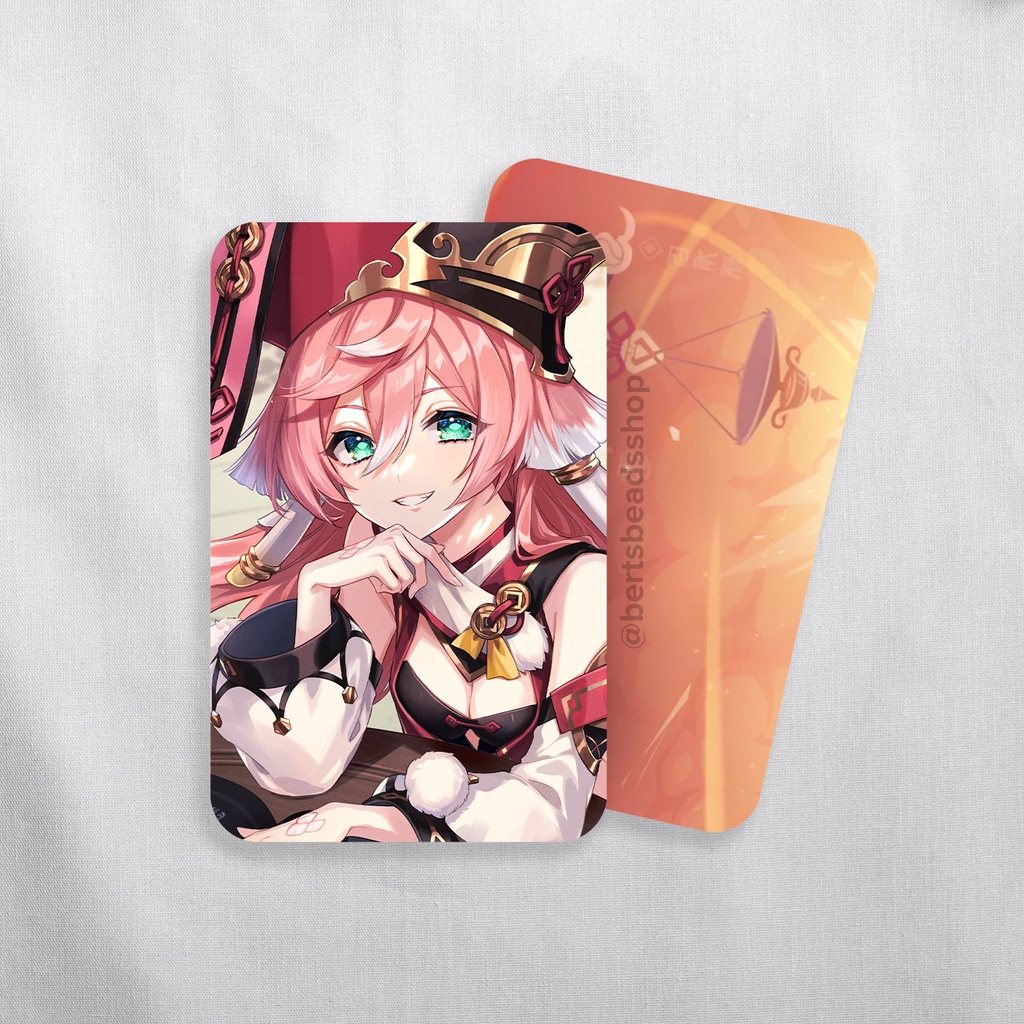 Genshin Impact Photocards - YANFEI Textured Photocards Front and Back ...