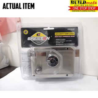 CRESTON Heavy Duty Security Rim Lock 9552 SS/SP | Shopee Philippines