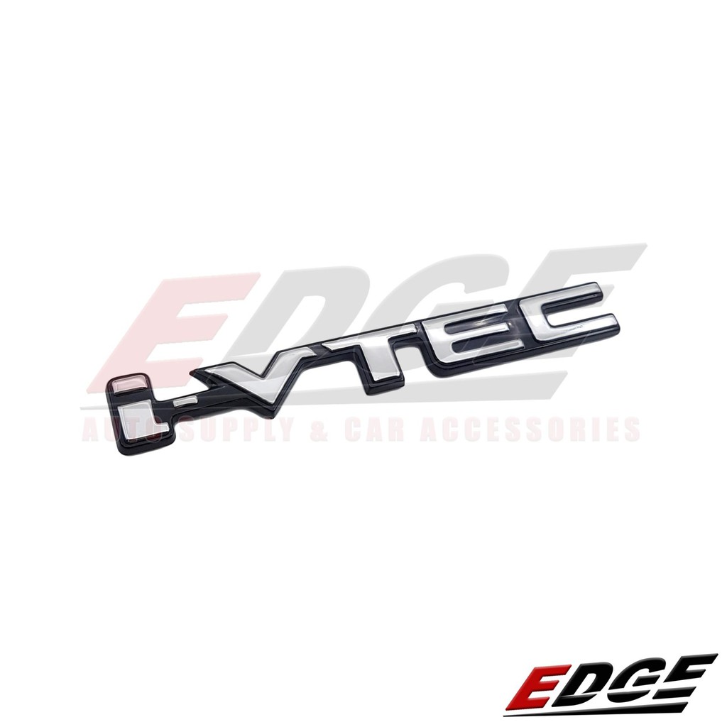 Emblem - i-VTEC - Black/Chrome - 1.5x11.7cm // ivtec honda mugen type r ...