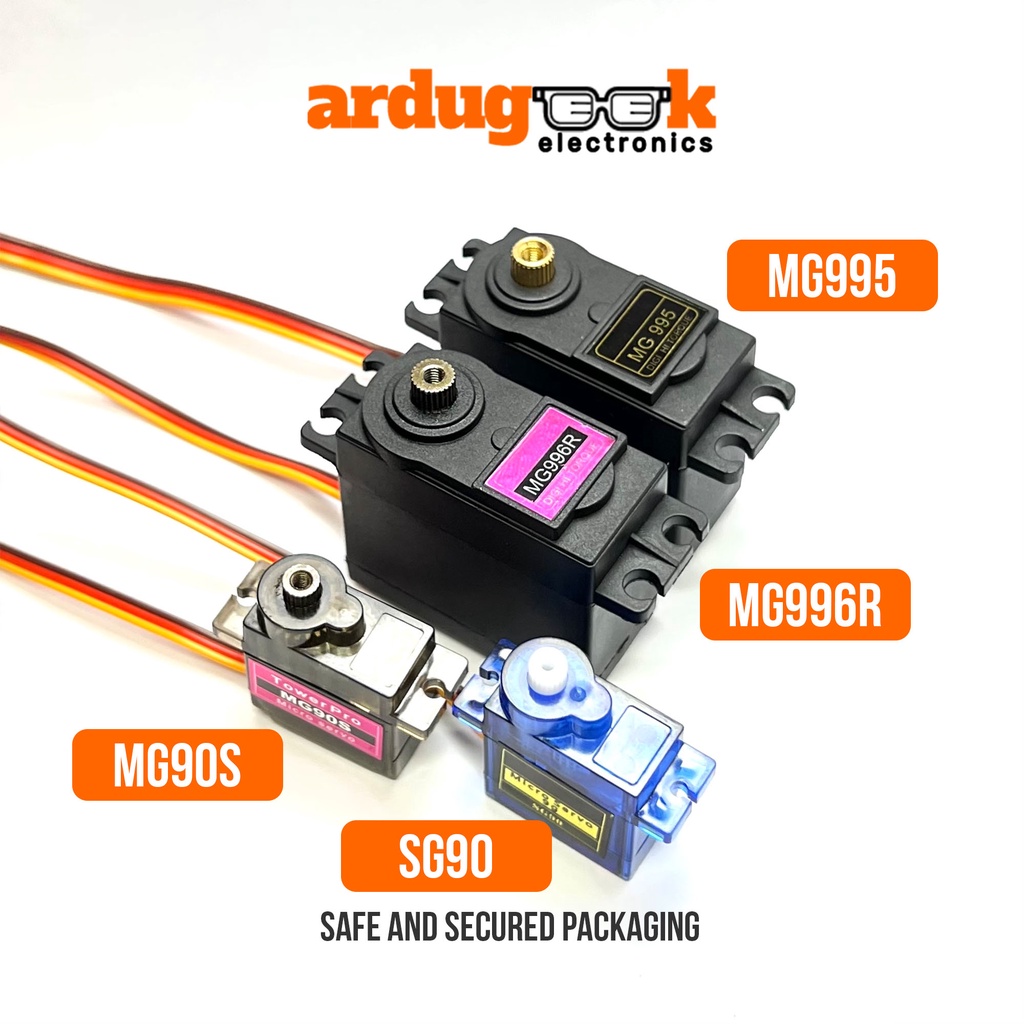 TowerPro SG90 MG90s MG995 MG996R 9g 55g Plastic Metal Geared Gear Servo ...