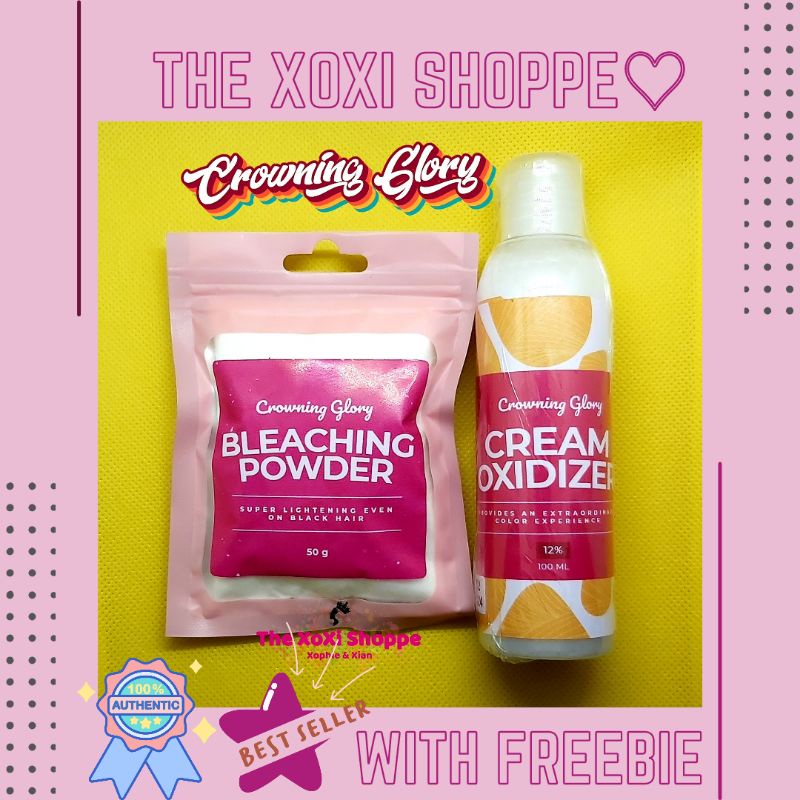 Crowning Glory - 12% Bleaching Set | Bleaching Powder 50g | Cream ...