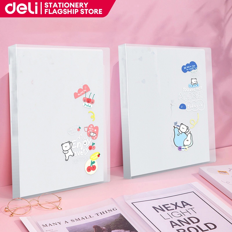 Deli File Folder Documents Pouch Information Booklet Pouch 60 pages A4 ...