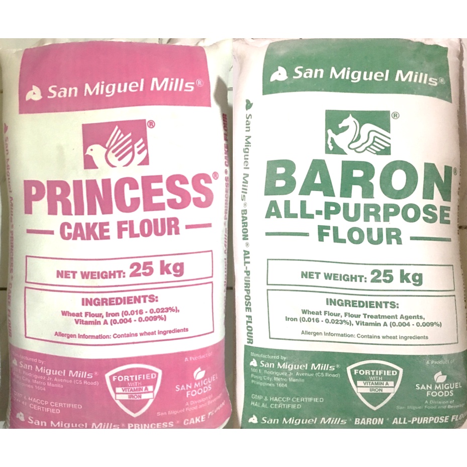 Baron All Purpose Flour APF / Princess Cake Flour CF 1kg San Miguel ...