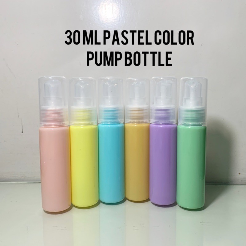 30 ml Pastel Candy Color Plastic Pump Lotion Hand Sanitizer Bottle ...