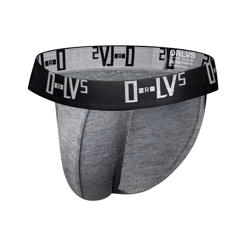 [orlvs]men Underwear Sexy Men Briefs Cotton U Convex Breathable Soft