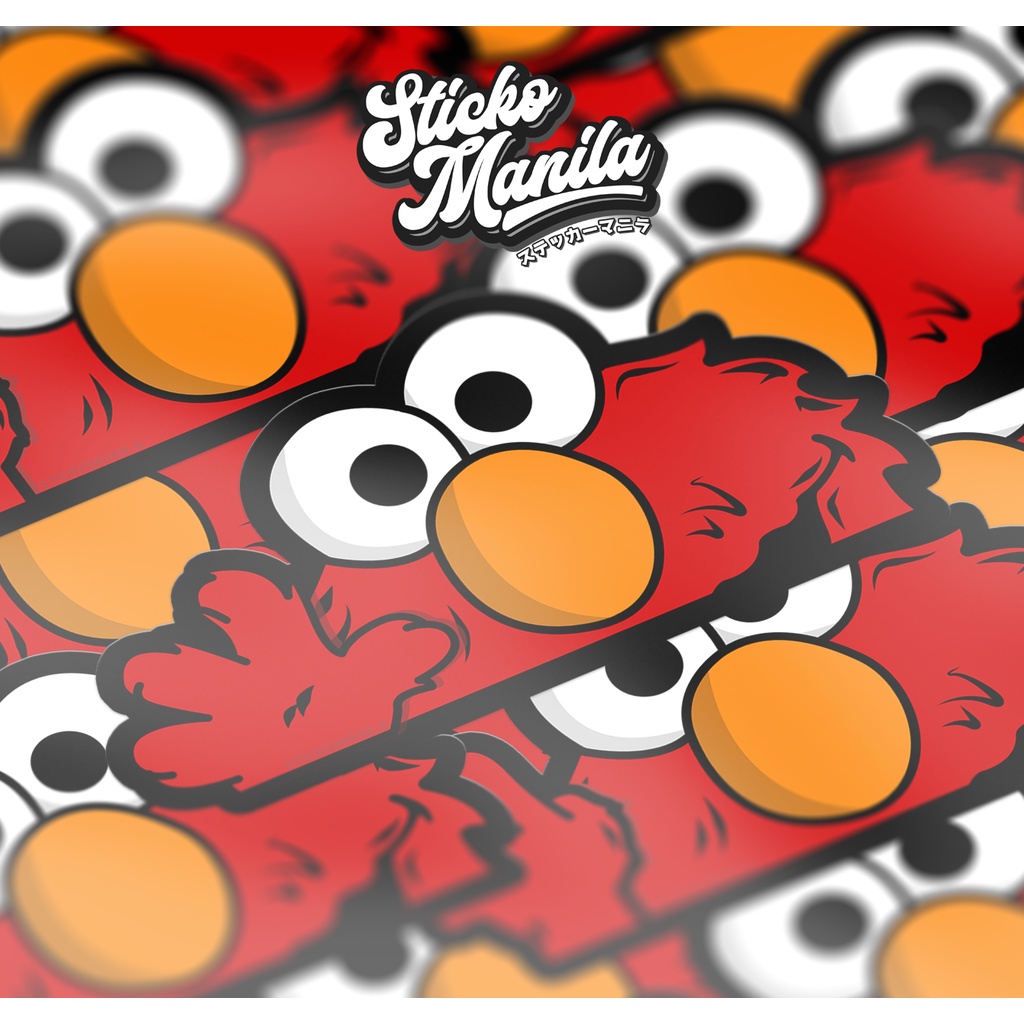 Sticko Manila : Sesame Street - Elmo (Peeker) | Shopee Philippines