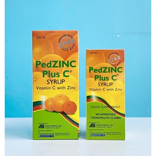 PedZINC Plus C Syrup 120ml/240ml (Ascorbic Acid+Zinc) | Medic One ...
