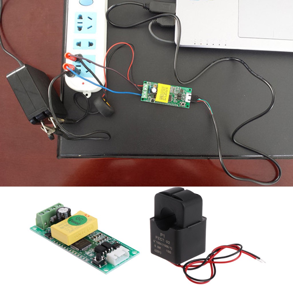 PZEM-004T Current Voltage Multimeter Module 80-260V 100A +Split-Core ...