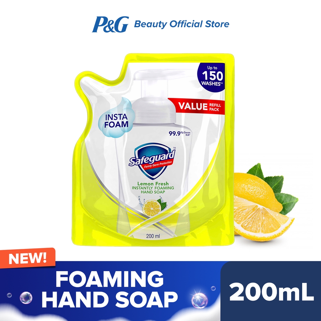Safeguard Foaming Hand Soap Lemon 200ml Refill Shopee Philippines