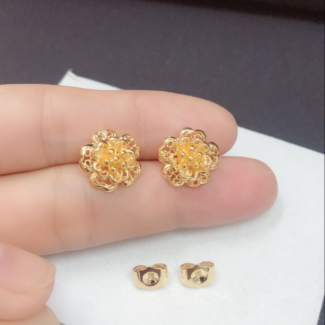 SGI fashion jewelry 24k bangkok Thailand gold plated flowers style stud ...