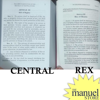 Codal Set (Rex) Freshmen Civil 1987 Constitution, Revised Penal Code ...