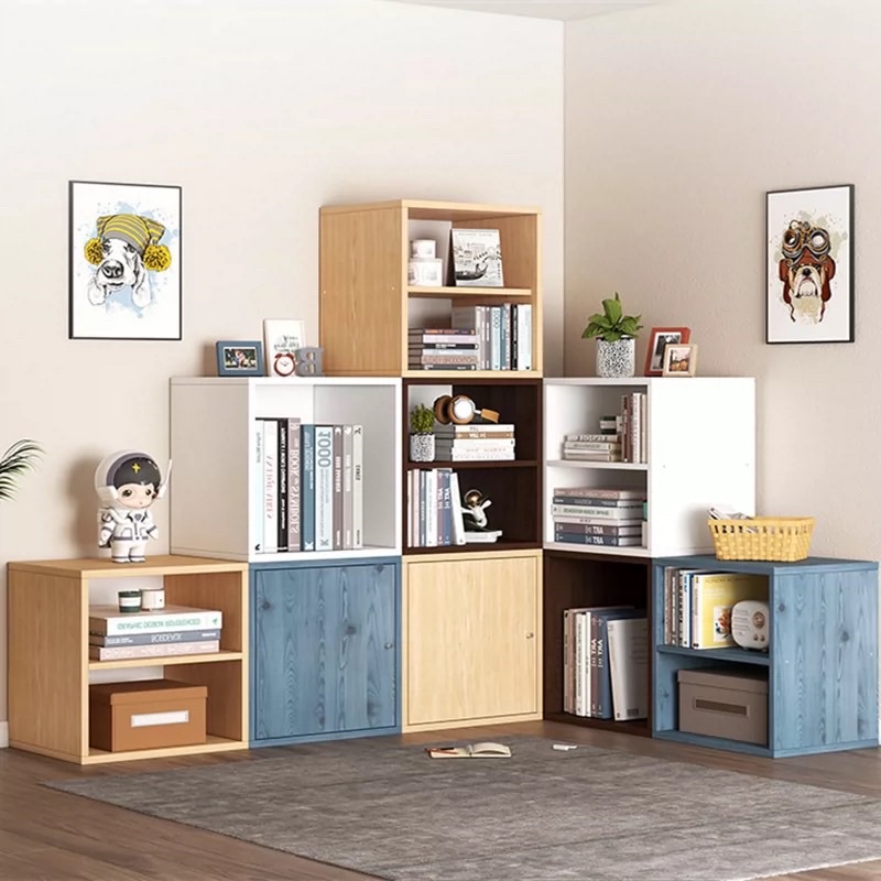 Bookcase Free Combination Lattice Cabinet Locker Household Storage ...