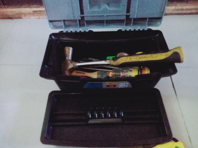 SUPER TOOLS Multifunction Plastic Toolbox On-Board Storage Box Hardware ...