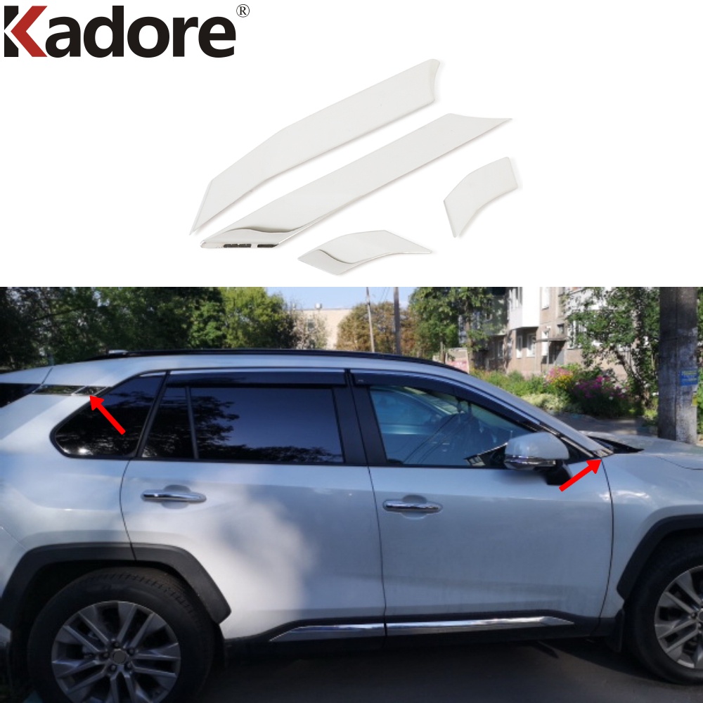 Car Front Window A Pillar Cover Trim For Toyota RAV4 RAV 4 2019 2020 ...