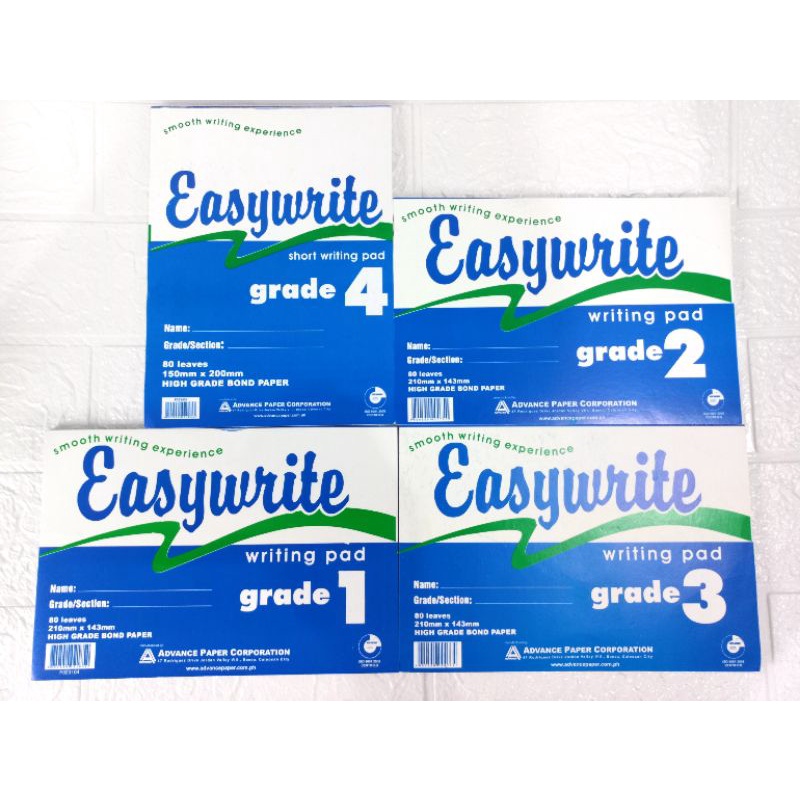 Easywrite Writing Pad 80 Leaves | Shopee Philippines