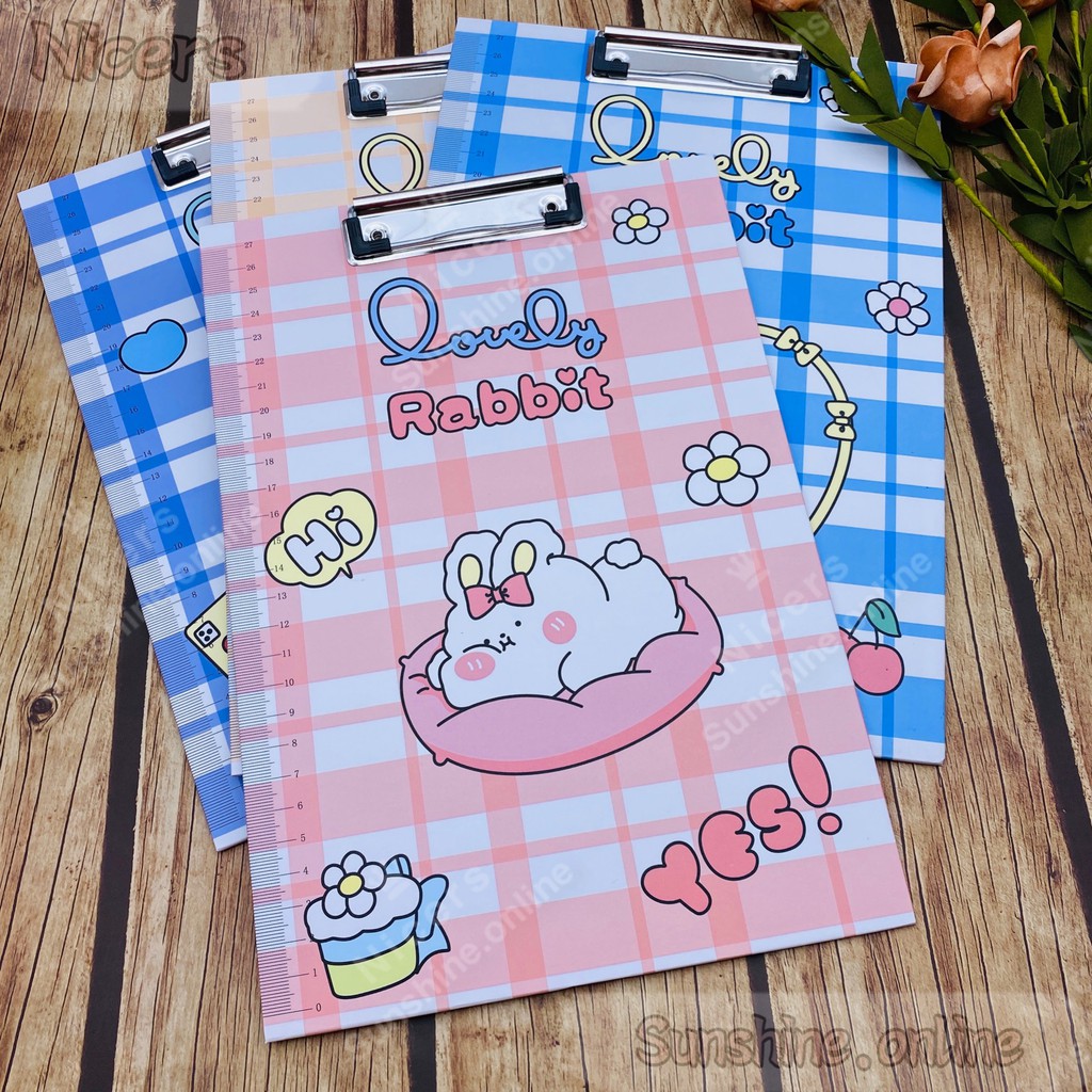 Lovely Rabbit A4 SIZE (316*221mm) Clip Board | Shopee Philippines