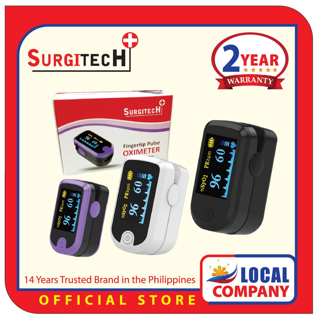 Surgitech Fingertip Pulse Oximeter | Shopee Philippines