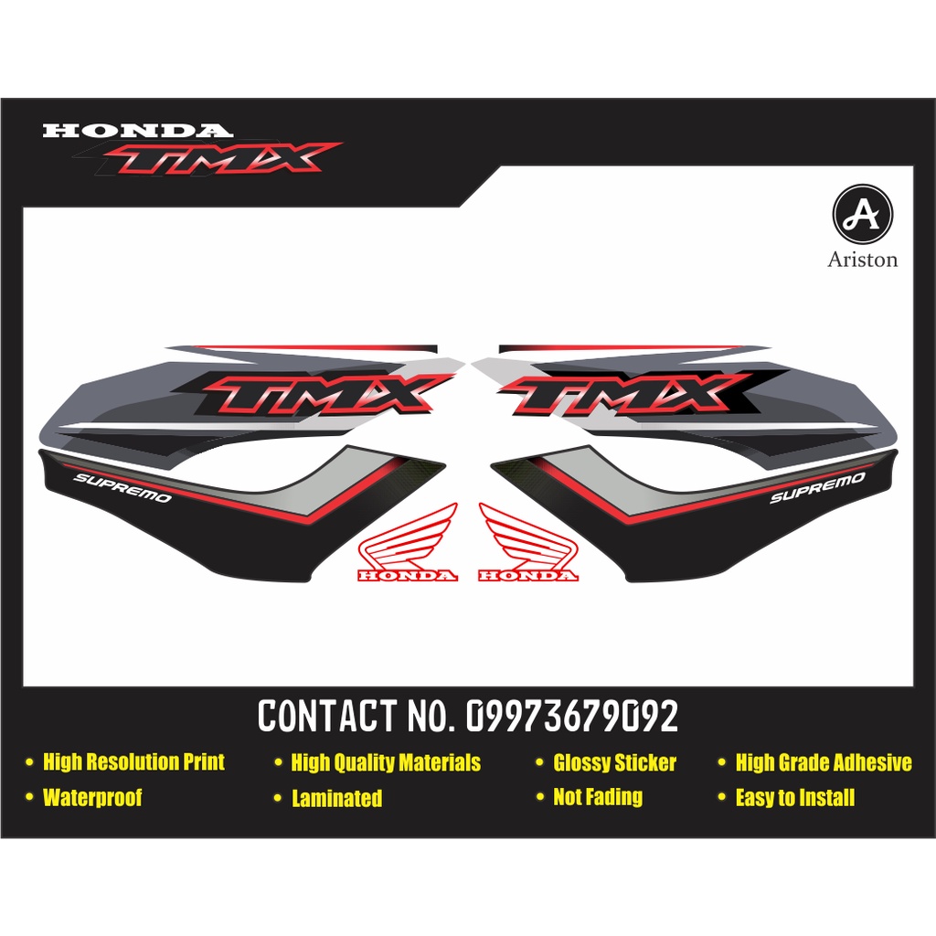 HONDA TMX SUPREMO 3RD GEN. STOCK DECALS | Shopee Philippines