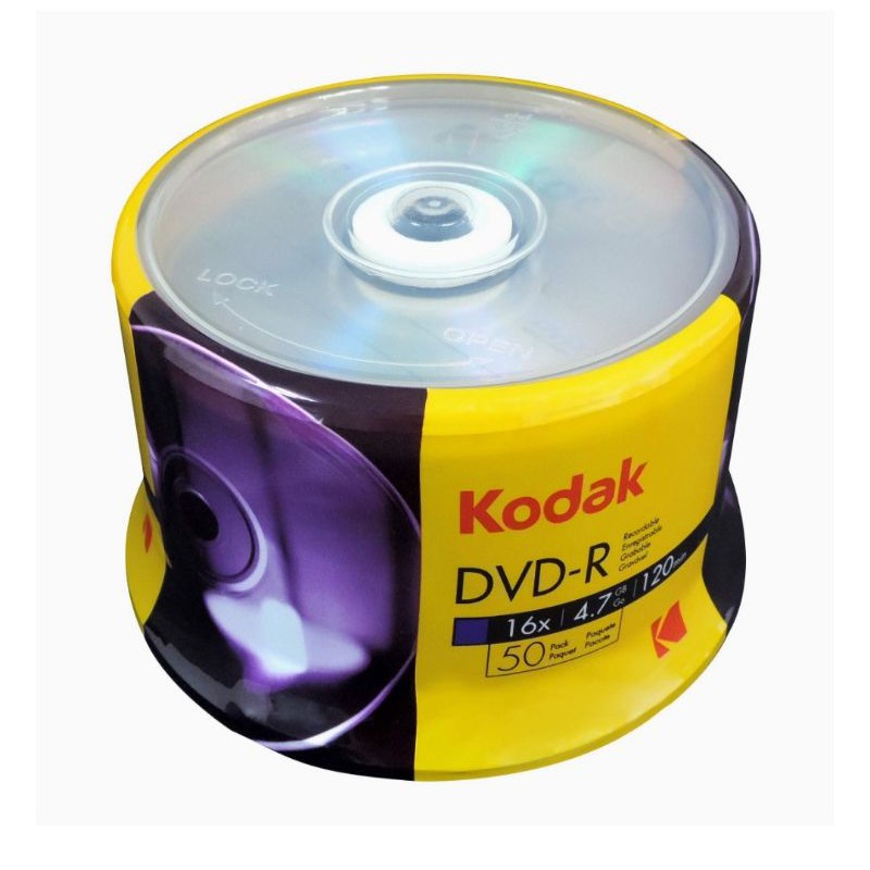 KODAK DVD-R 16X 4.7GB 120MIN (50PCS) | Shopee Philippines
