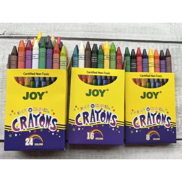 Joy Crayons 8/ 16 /24 Colors | Shopee Philippines