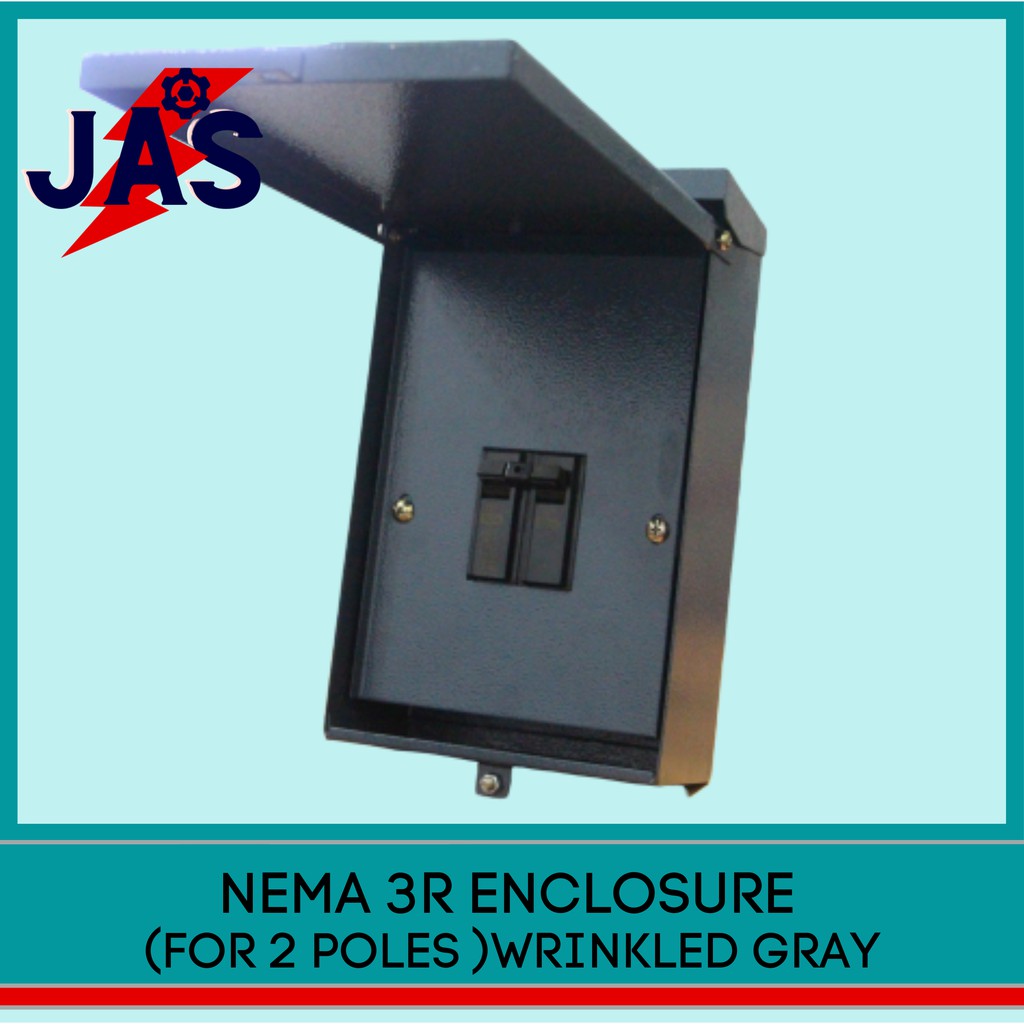 Nema 3R Metal Enclosure for 2-poles Bolt-On Breaker Weatherproof ...