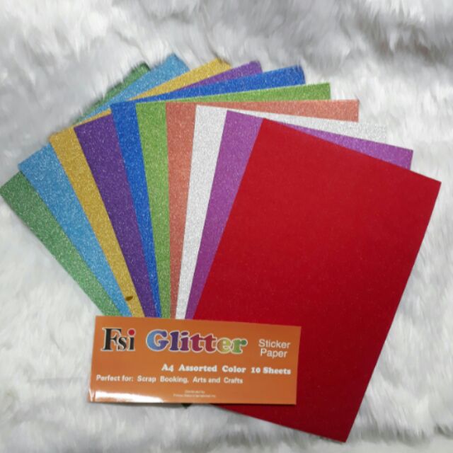 Glitter Sticker Paper | Shopee Philippines