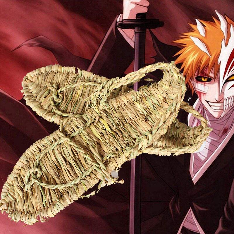 Anime BLEACH Kurosaki ichigo / Kuchiki Rukia Cosplay Costume Straw ...