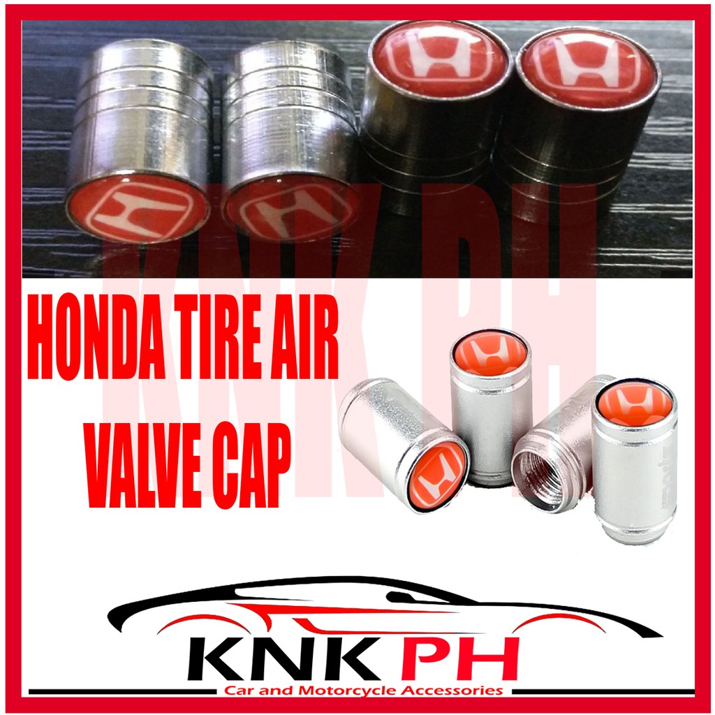HONDA JDM RED LOG Car Wheel Tire Valve Tyre Air Caps Cover Aluminium ...