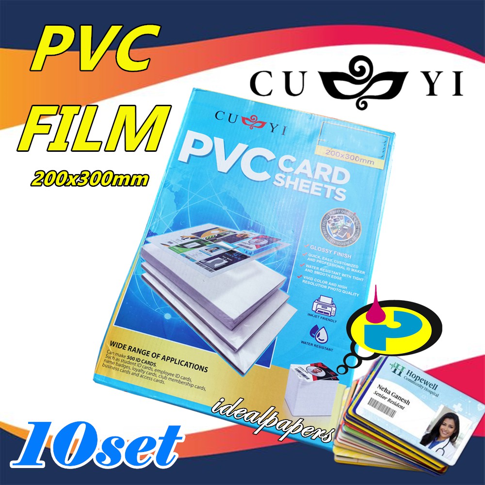 10 sheets A4 size PVC printing sheet for ID making | Shopee Philippines