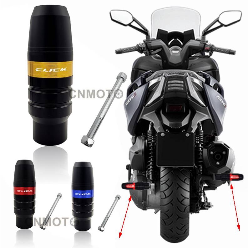 For HONDA Click 125 Click 150 V1 V2 Click 160 Crash Pads Exhaust Pipe Guard Slider Frame Slider ...