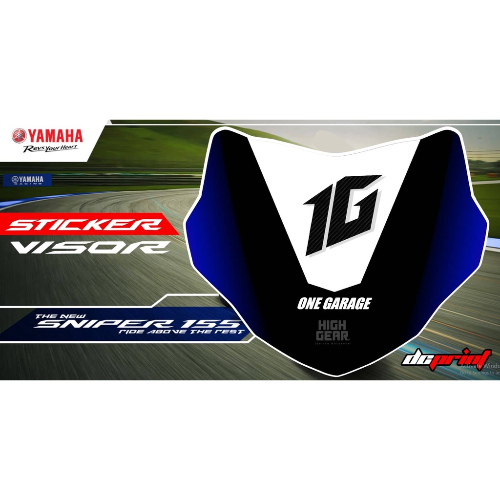 Sniper 155 Decals Yamaha (Visor Sticker) | Shopee Philippines
