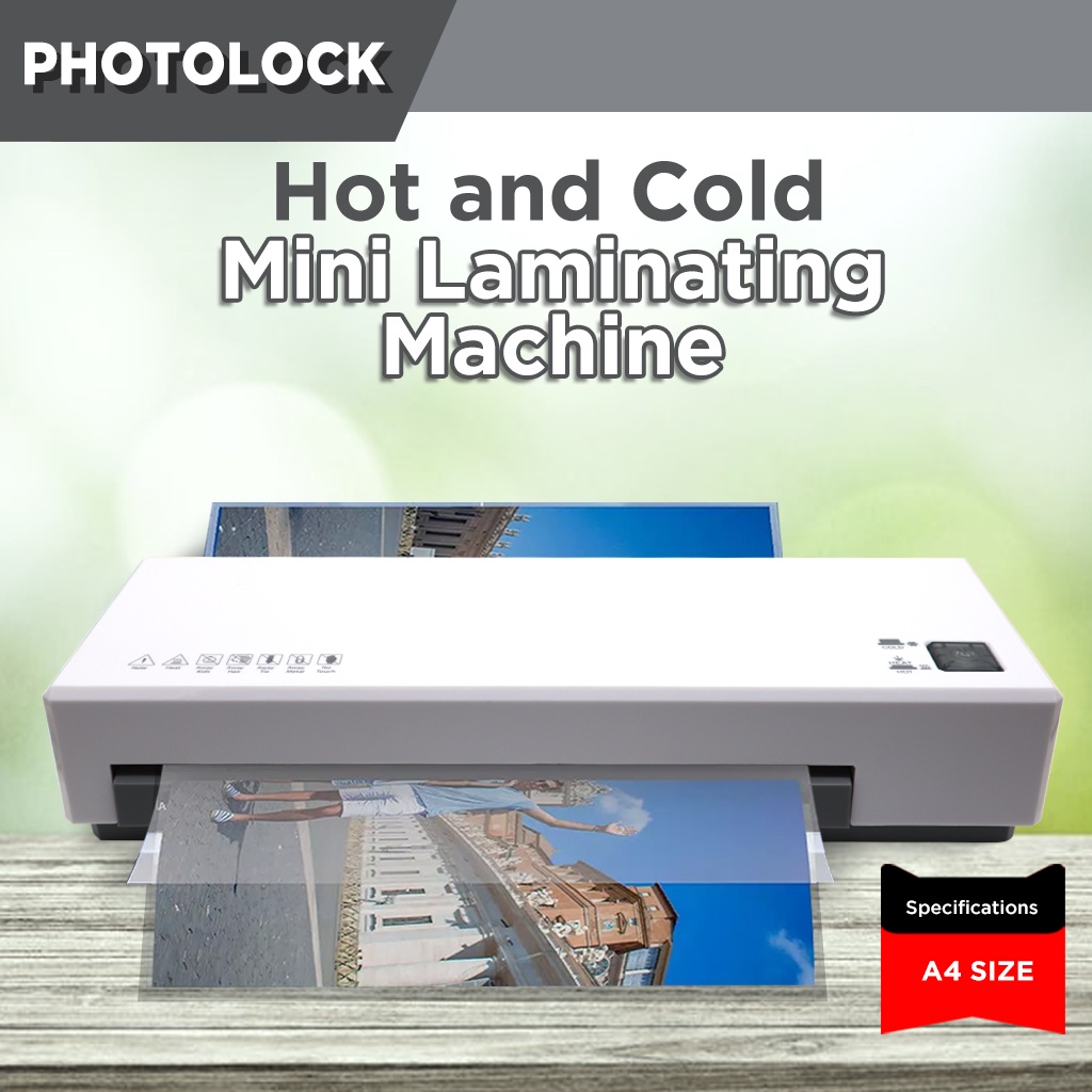 Mini Laminator A4 Size Laminating Machine Fast Pre-Heating | Shopee ...