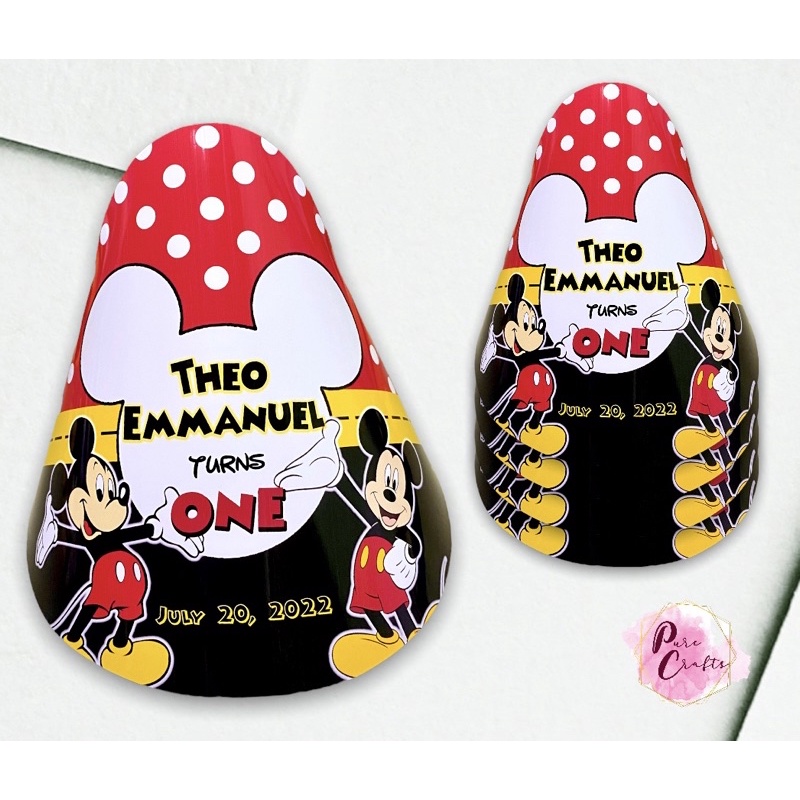 Personalized DISNEY MICKEY MOUSE PARTY HATS (1 piece) | Shopee Philippines