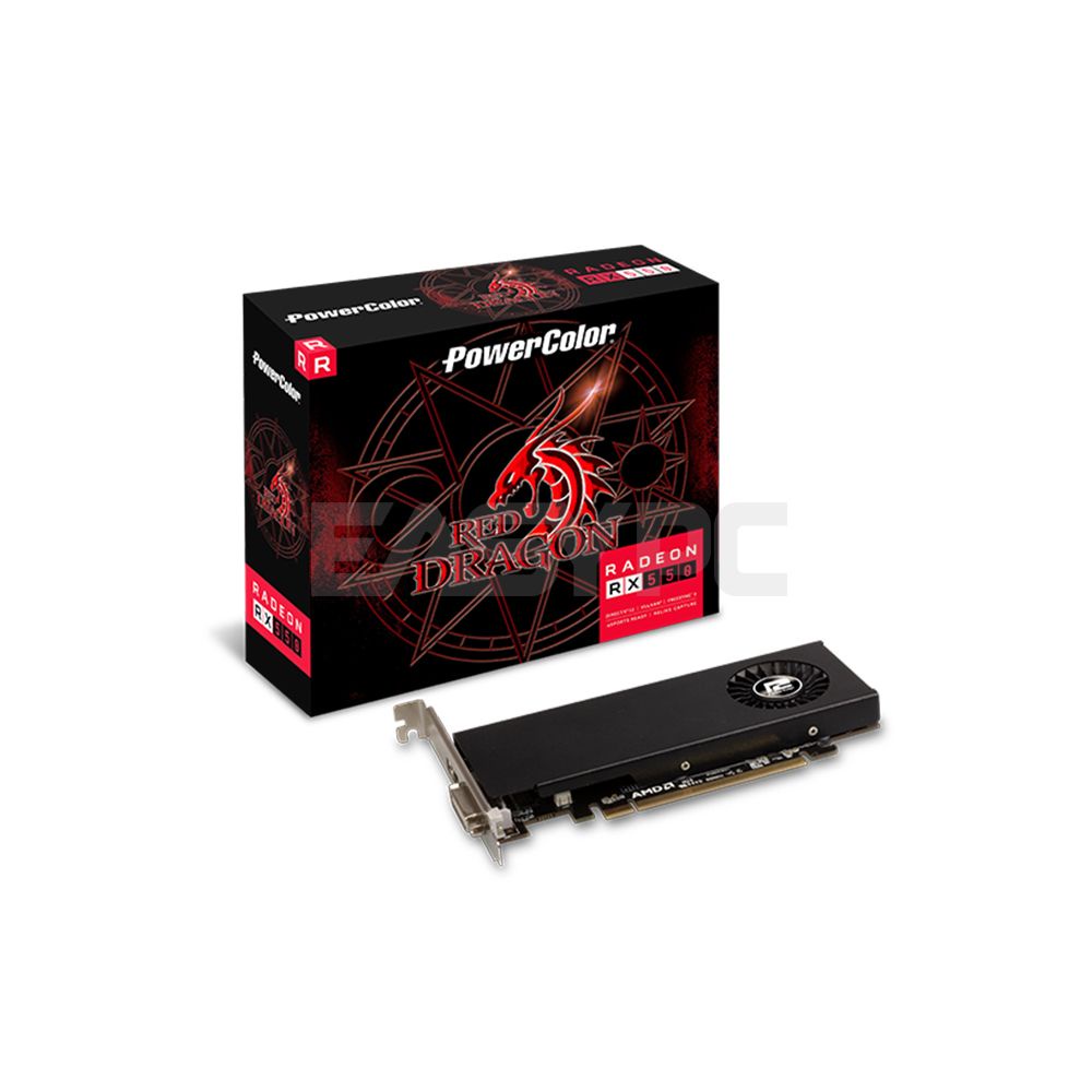 Easy PC | PowerColor Red Dragon Rx 550 Low Profile 4GBD5-HLE 4gb 128bit ...