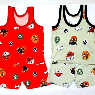 Kids Boys Colored Cartoon Sando & Shorts Pambahay | Shopee Philippines