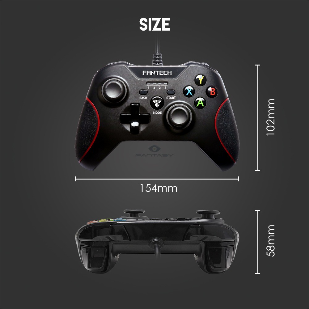 ORIGINAL FANTECH GP11 GP12 SHOOTER WIRED GAMING CONTROLLER [GAMEPAD JOY STICK] PC/PS3/ANDROID ...