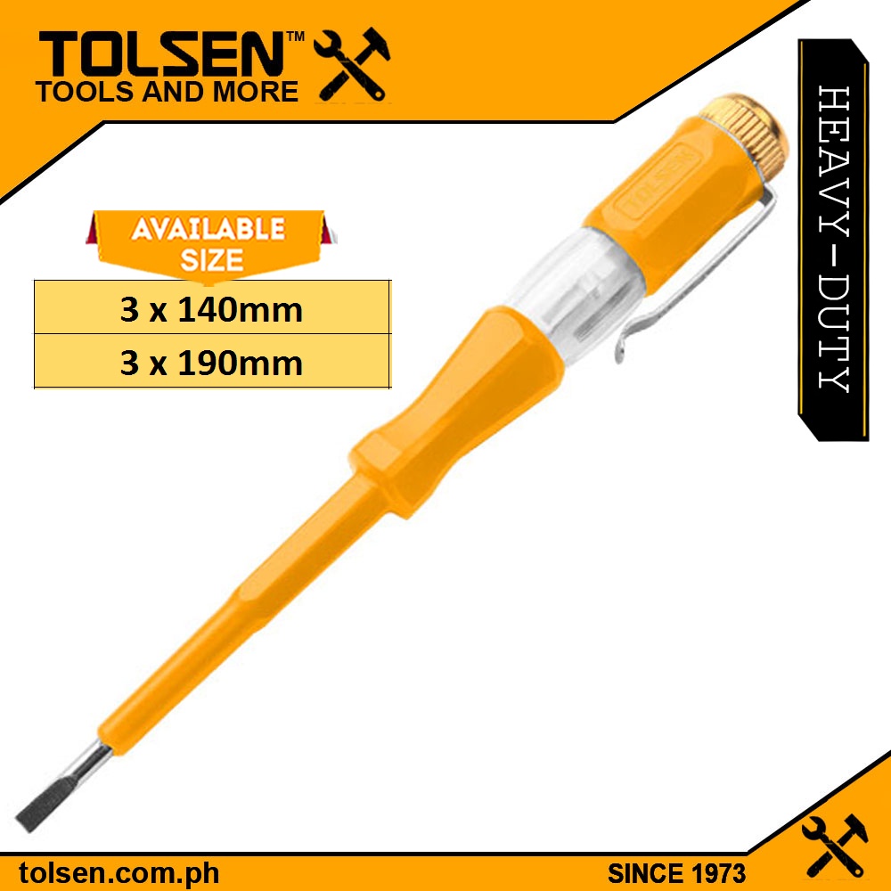 Tolsen Heavy Duty Voltage Tester (140 - 190mm) | Shopee Philippines