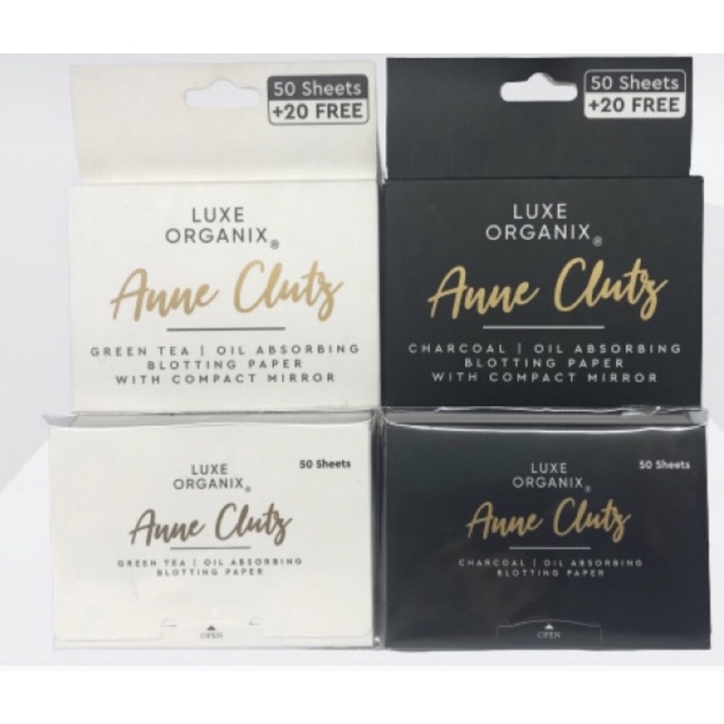 Luxe Organix Anne Clutz Oil Blotting Paper | Shopee Philippines