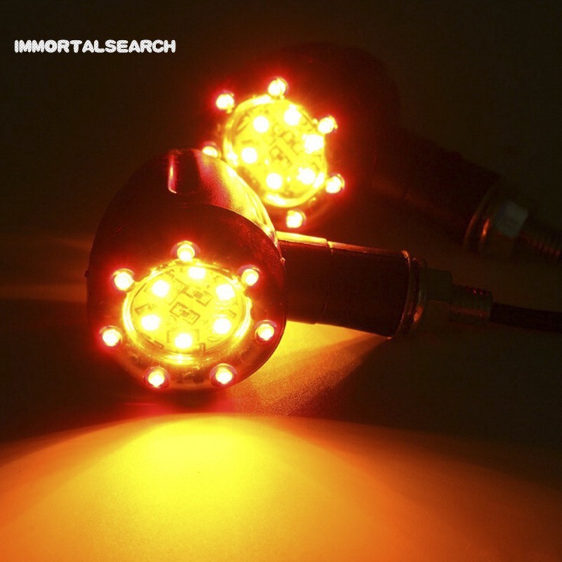 [YIMM] Motorcycle Bike LED Amber+red Turn Signal Blinker Light ...