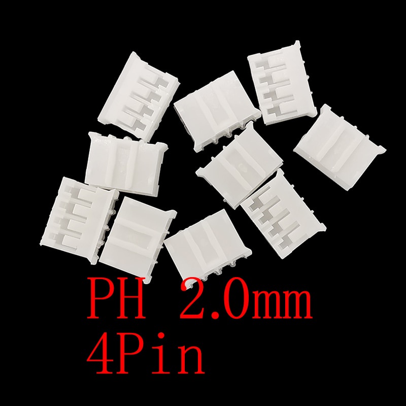50Pcs/lot JST PH2.0 4 Pin Pitch 2.0mm Female Socket Plastic Housing ...