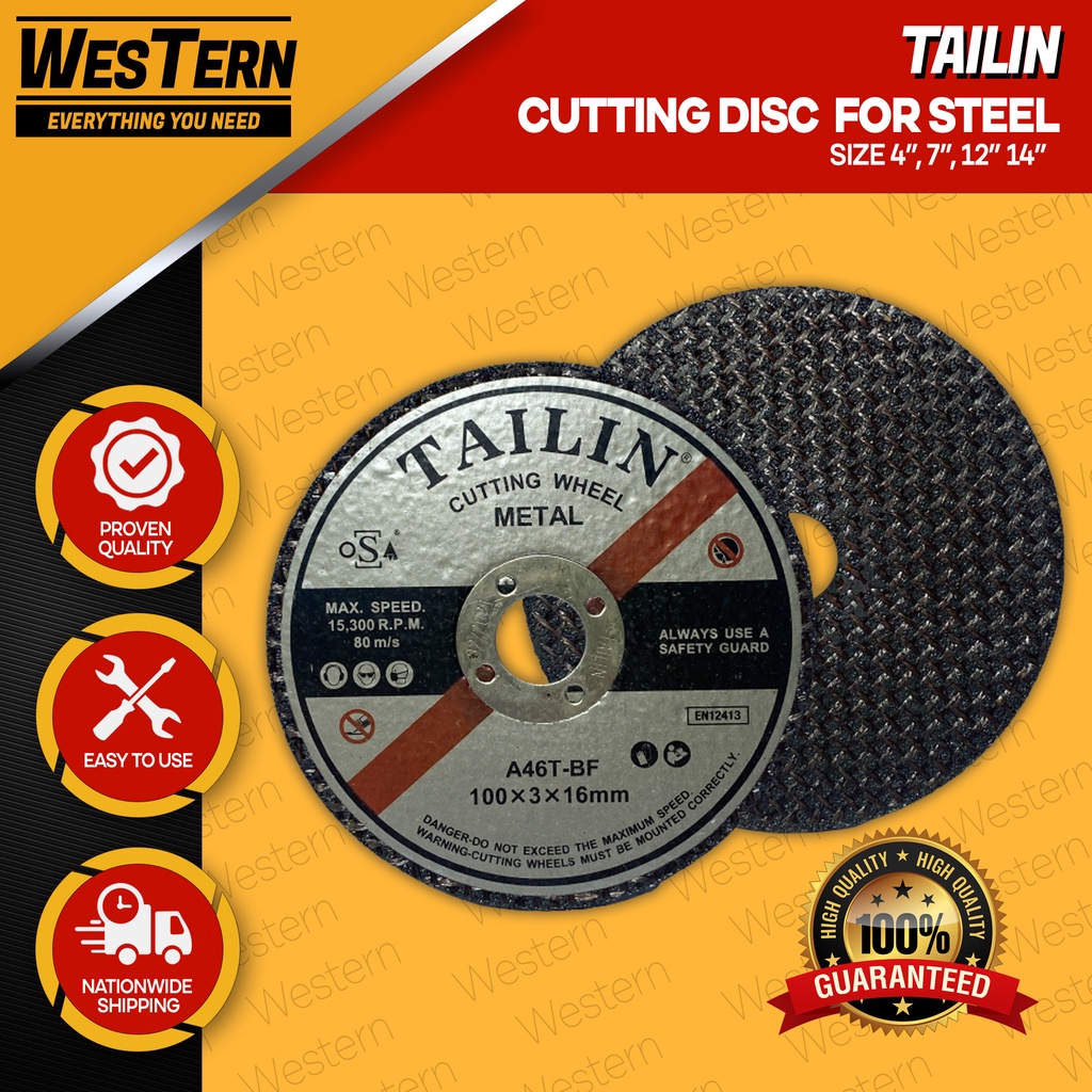 TAILIN Cutting Disc / Cutting Wheel for Steel 12" and 14" (Metal ...