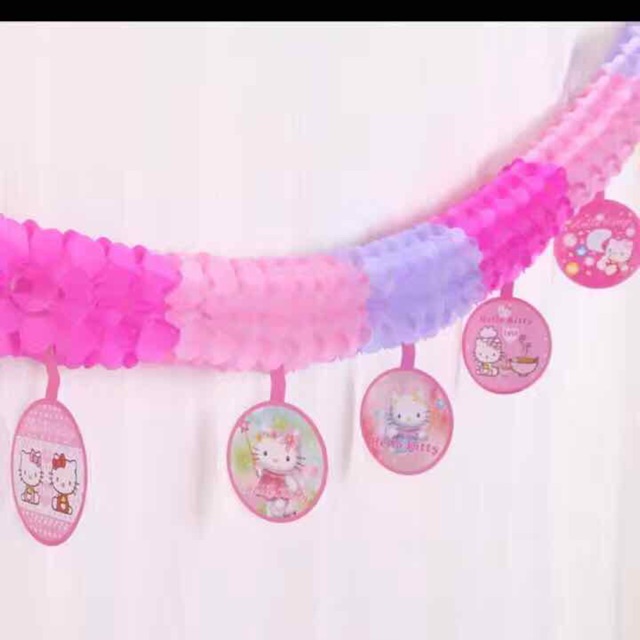 Hello kitty garland / Hello Kitty backdrop Decor | Shopee Philippines