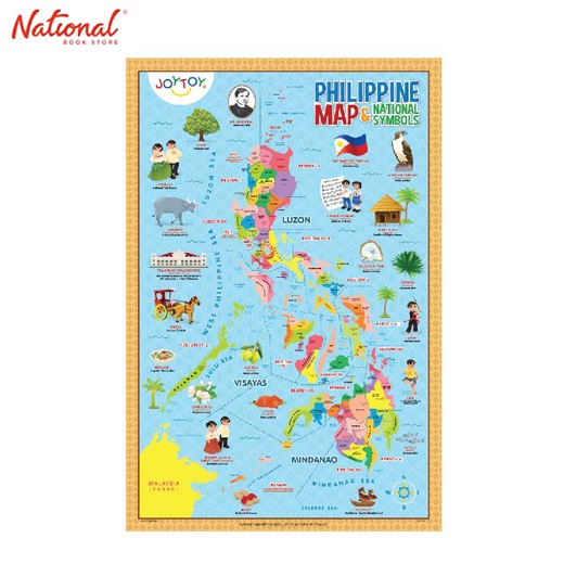 Philippine Map & National Symbols Poster | Shopee Philippines
