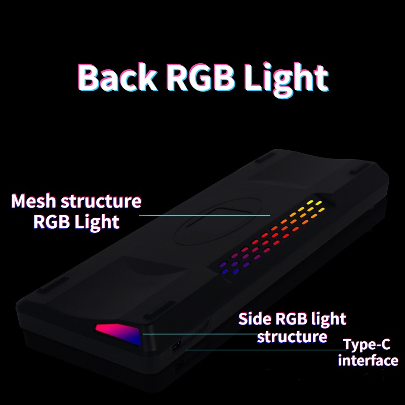 TOM680 TM680 Mechanical Keyboard DIY Kit Hotswap 3 modes bluetooth ...