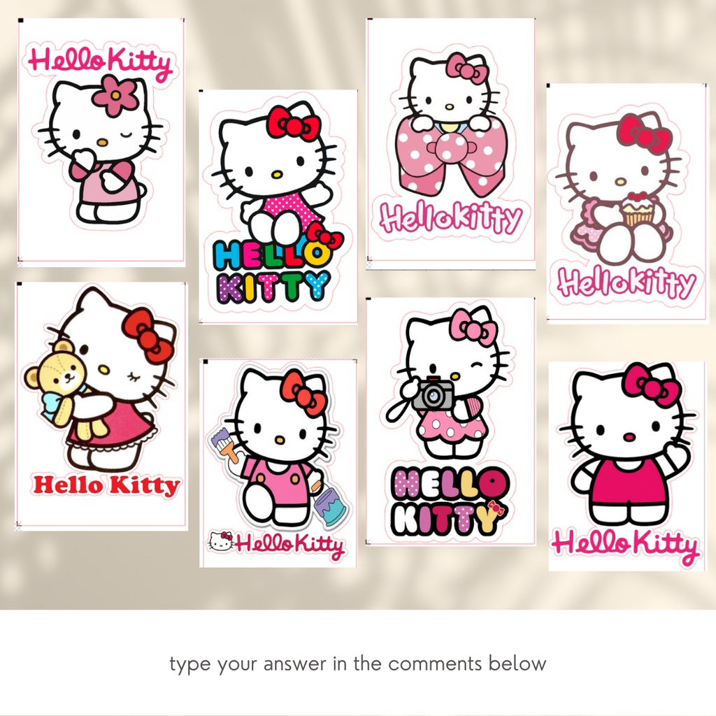 BIG Hello Kitty Sticker A4 SIZE | Shopee Philippines